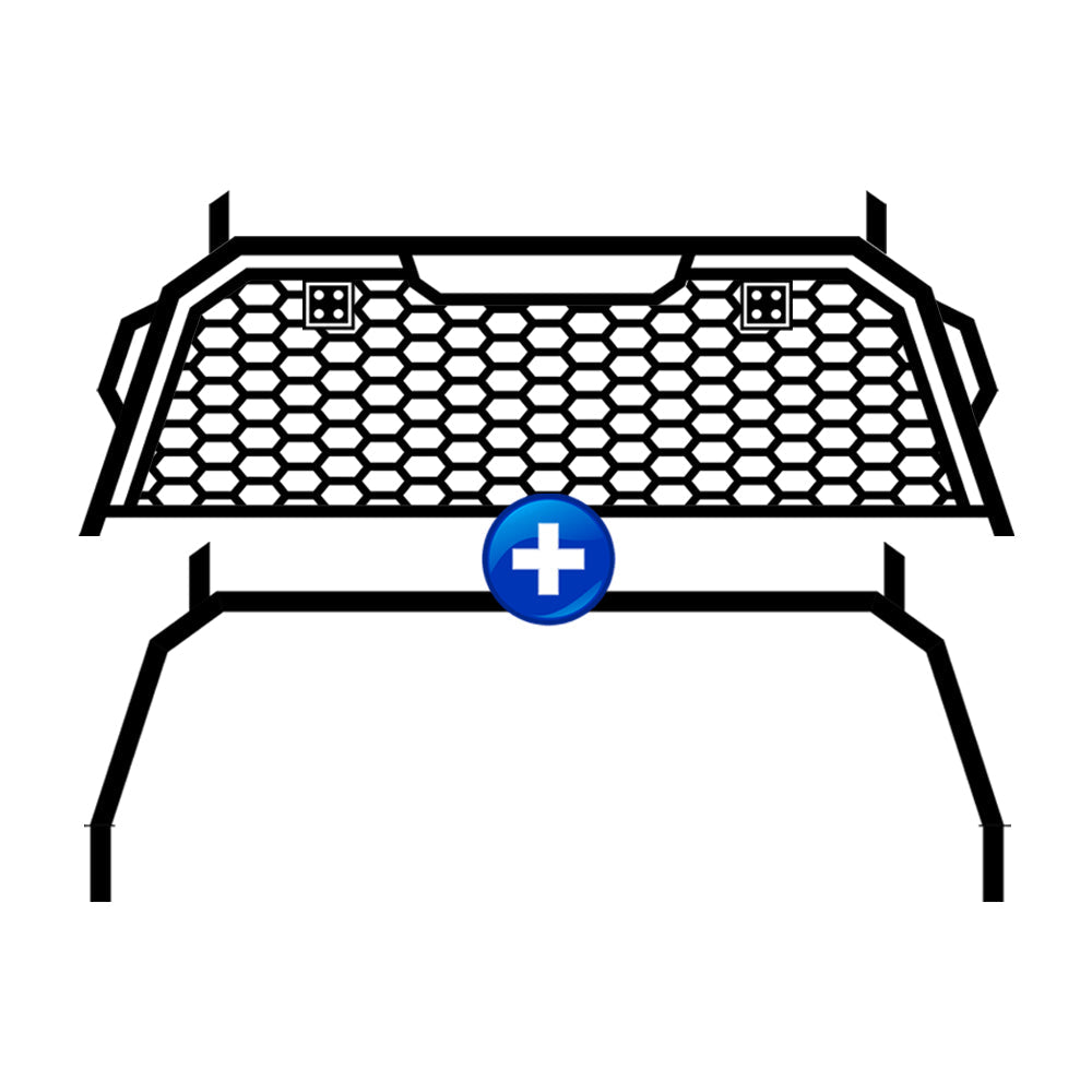 Stage 2 Combo - 'HC' Headache Rack - Full Coverage & Rear Hoop – Spyder ...